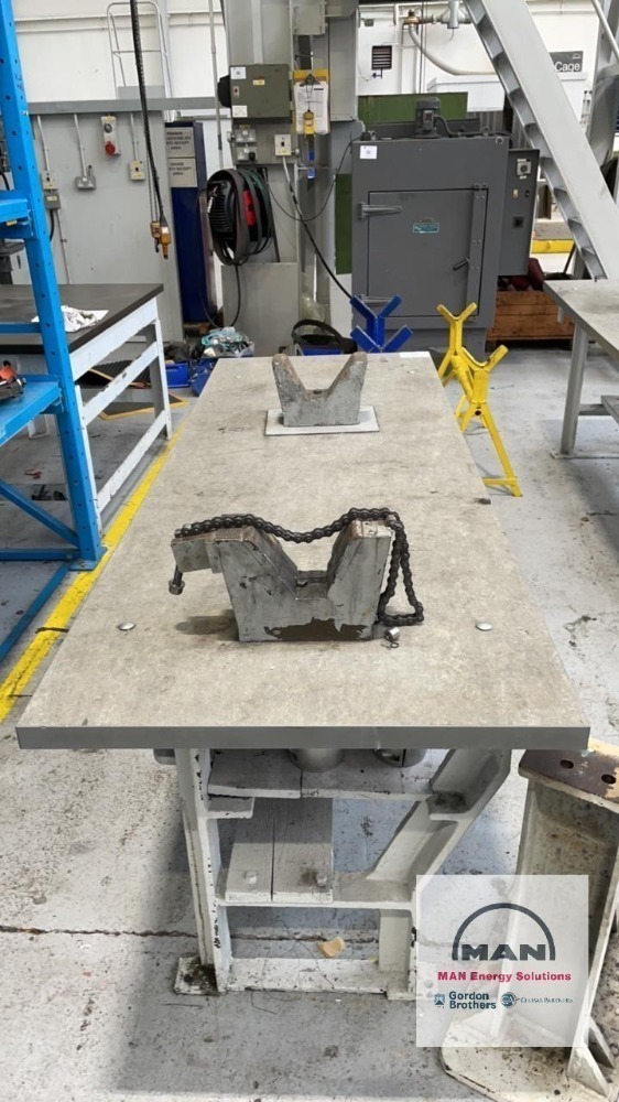 2 x worktop benches with specific engine cradles
