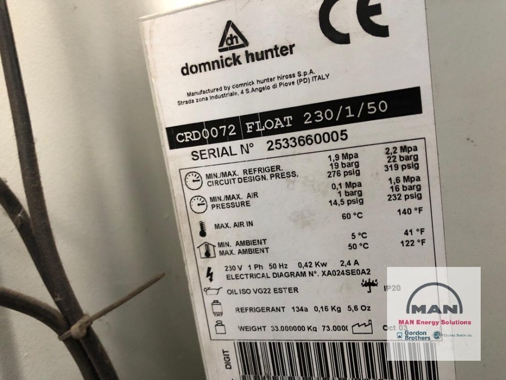 HPC Kaeser SK22 11 bar packaged air compressor