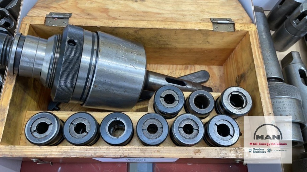 SPV SA-2E Tapping Head with quantity of Collets in box