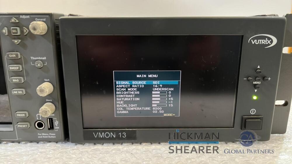 Tektronix WFM 5000 and Vutrix WFM-HD Waveform Monitors