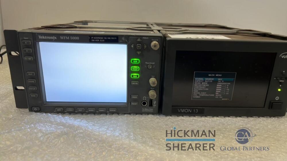 Tektronix WFM 5000 and Vutrix WFM-HD Waveform Monitors