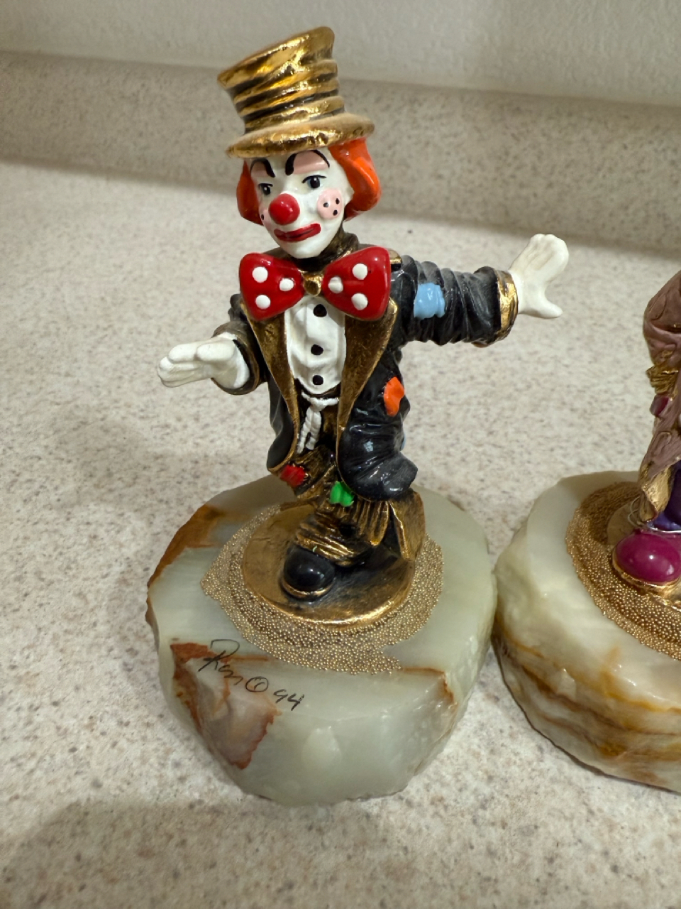 Lot of 2 Ron Lee Clown Figurines. Hey There clown and Chip Off the Old ...