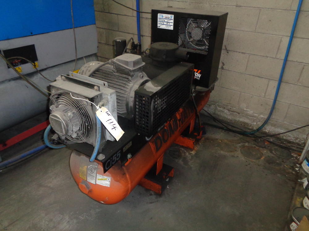 Champion Dominator Ci55 Air compressor plant, rotary screw type powered ...